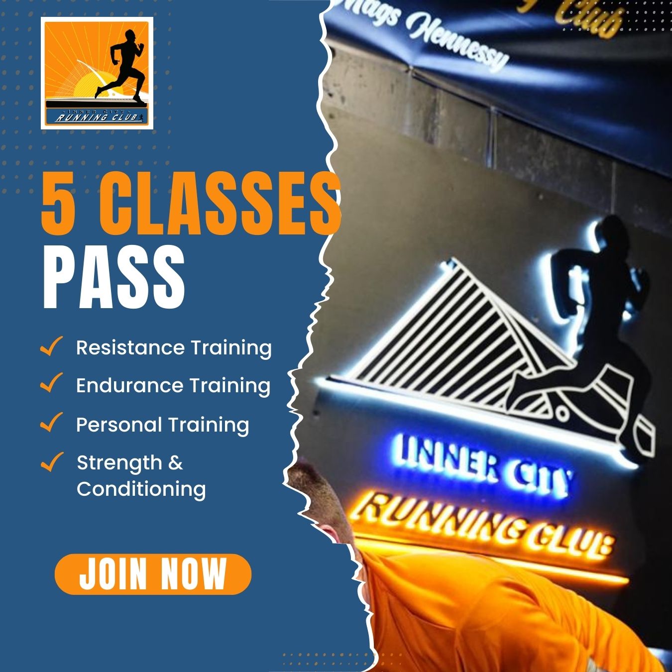5 Classes Pass – Inner City Running Club
